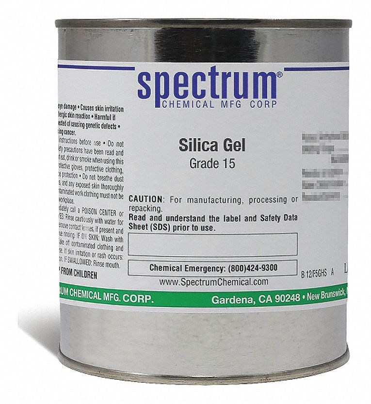 Lab, 500 g, Silica Gel - Grade 15 - 30-60 Mesh - 6MLF9|SIL02-500GM ...