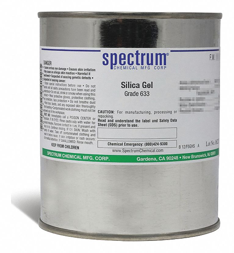 Lab, 100 g, Silica Gel - Grade 633 - 200-425 Mesh - 6MLL5|SIL61-100GM ...