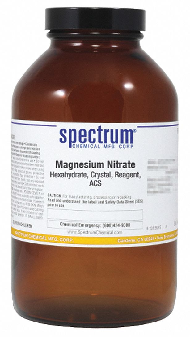 ACS, 500 g, Magnesium Nitrate - Hexahydrate - 6MMR4|M1050-500GM - Grainger