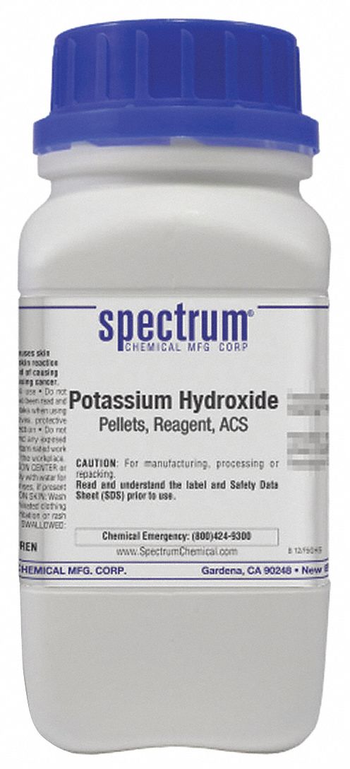 ACS, 500 g, Potassium Hydroxide - 6MNA7|P1315-500GM - Grainger