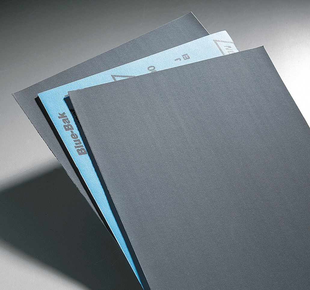 Sanding Sheet, 360 Grit, Silicon Carbide, 11 in Length, 9 in Width ...