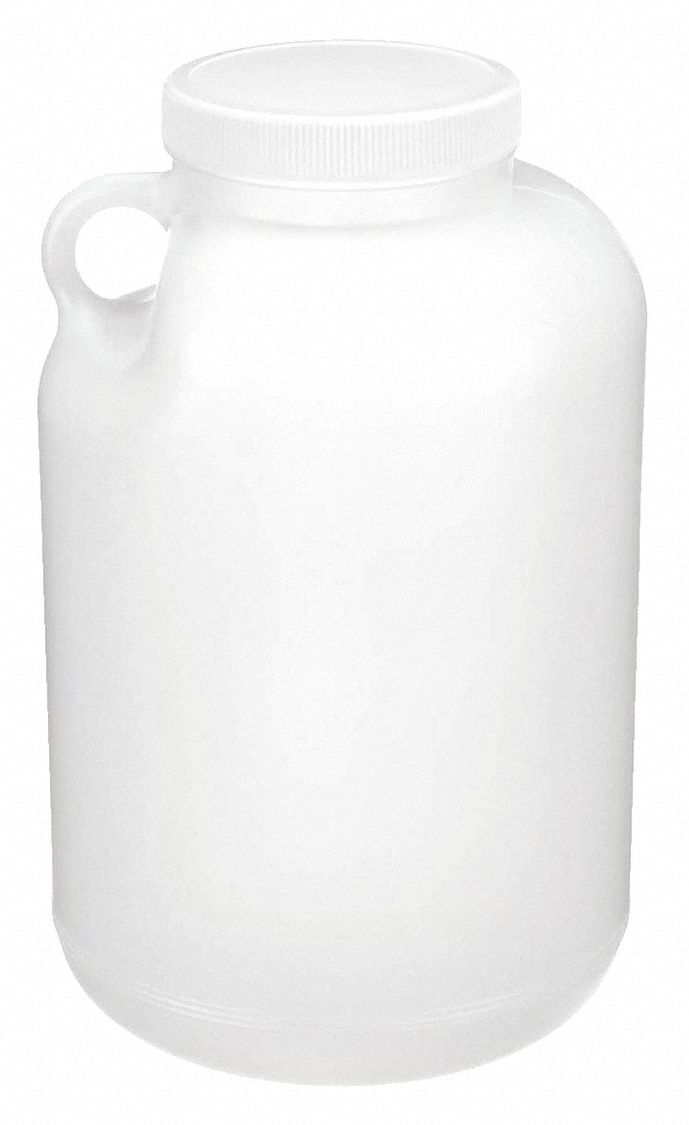 Polyethylene (PE), Round Jug, 1 gal - Grainger