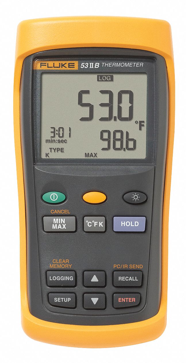 FLUKE, Includes NIST-Traceable Certificate, Min/Max/Avg/Dif ...