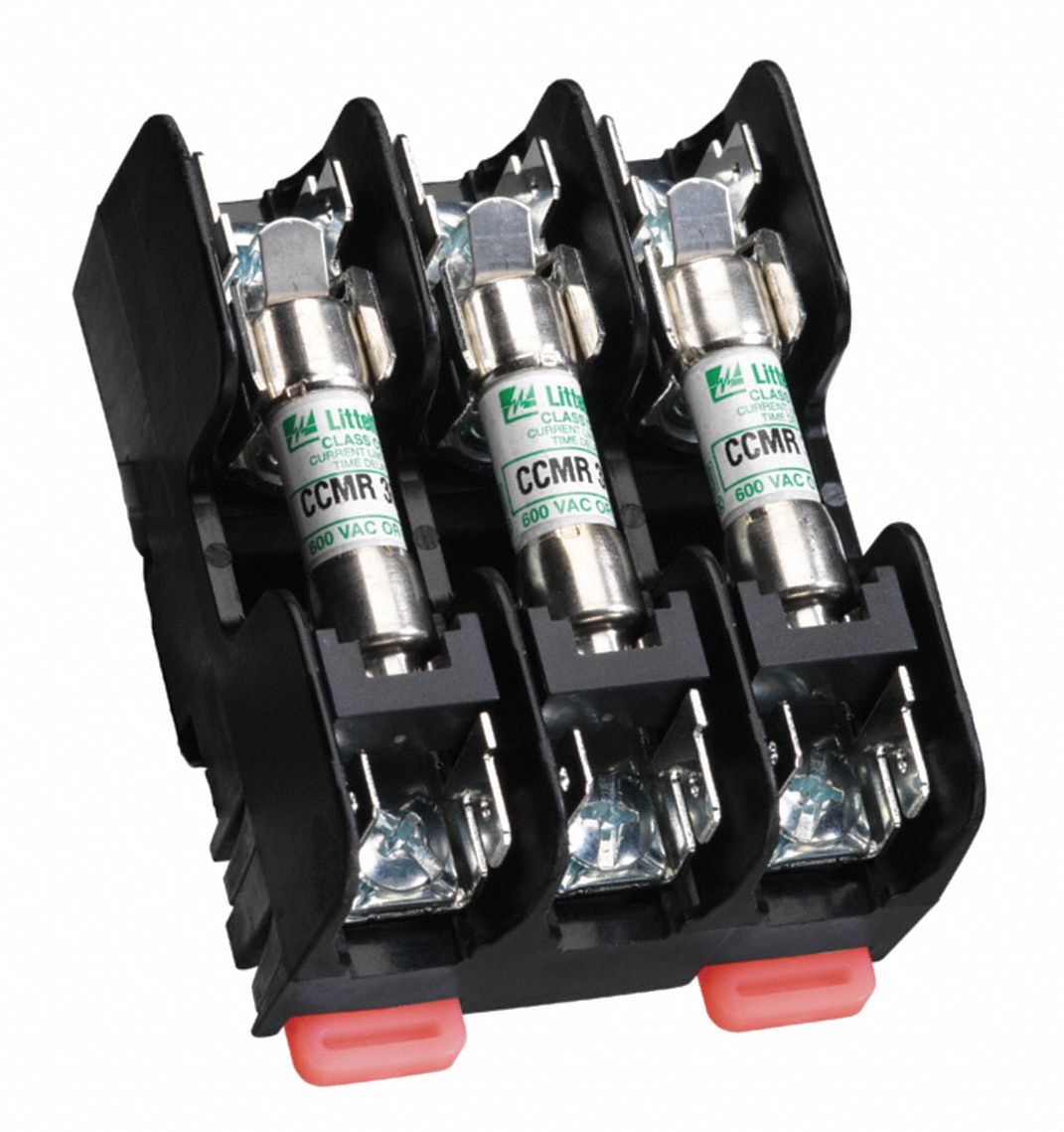 LITTELFUSE Fuse Block, Fuse UL Class Midget - 6MUY3|L60030M-3SQDINR ...