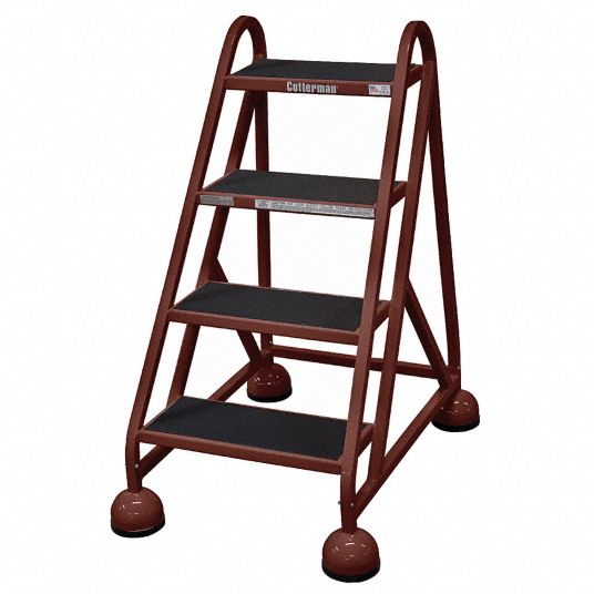 COTTERMAN, 3 ft Platform Ht, Assembled, Rolling Ladder - 6MXG8|ST-420 A2 C4 P5 - Grainger