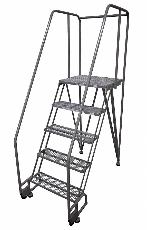 COTTERMAN, 4.2 ft Platform Ht, Assembled, Rolling Ladder - 6MXV8 ...
