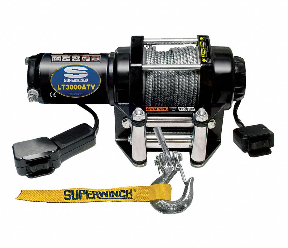 SUPERWINCH Malacate Eléctrico ATV/UTV Arrastre 12VCD, Velocidad de ...