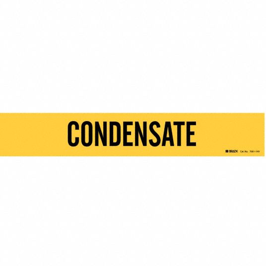 Condensate, Yellow, Pipe Marker - 6N604|7061-1HV - Grainger