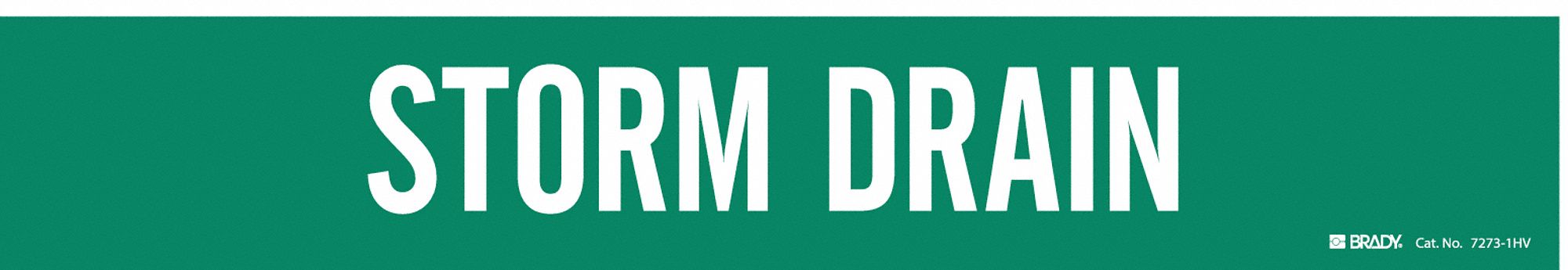 Storm Drain, Green, Pipe Marker - 6N606|7273-1HV - Grainger