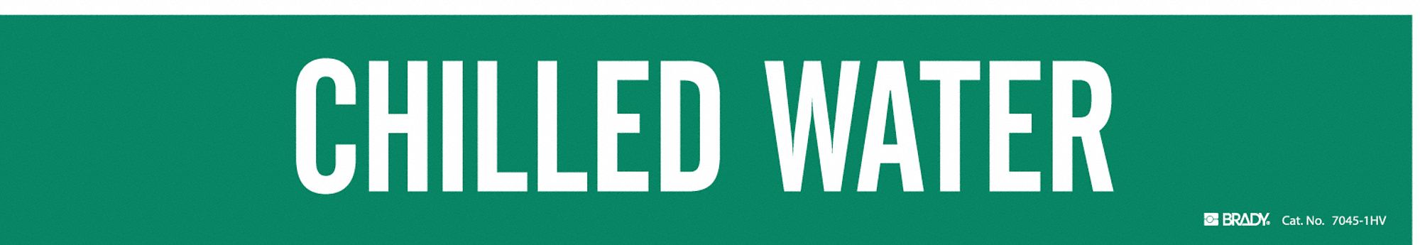 Chilled Water, Green, Pipe Marker - 6N627|7045-1HV - Grainger