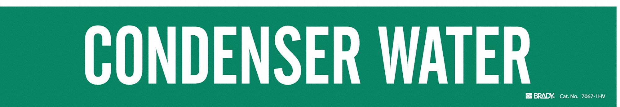 Condenser Water, Green, Pipe Marker - 6N630|7067-1HV - Grainger