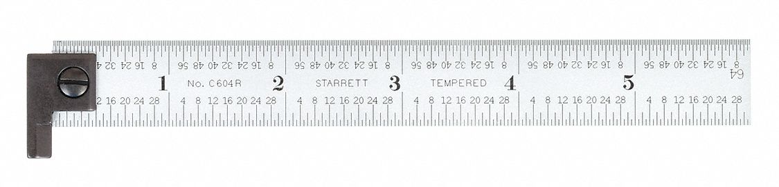 STARRETT, CH604R-6, 6 in, Steel Rule - 6NAX1|CH604R-6 - Grainger