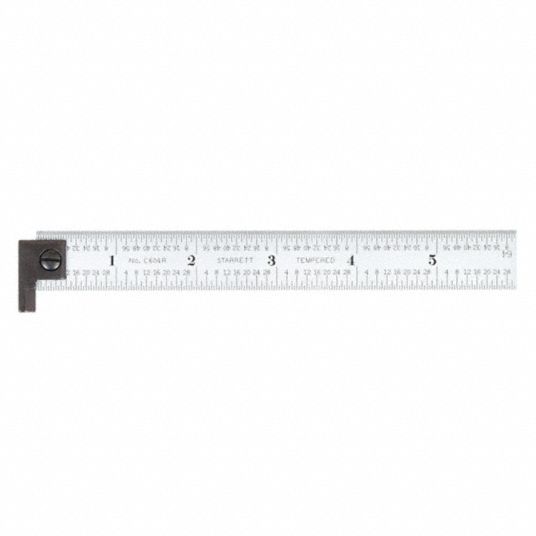 STARRETT, CH604R-6, 6 in, Steel Rule - 6NAX1|CH604R-6 - Grainger