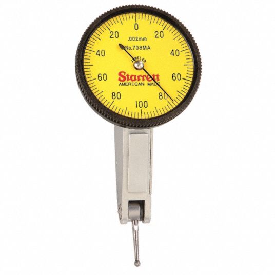 STARRETT, Tilted-Face Dial Test Indicator - 6NAZ6|708MACZ - Grainger