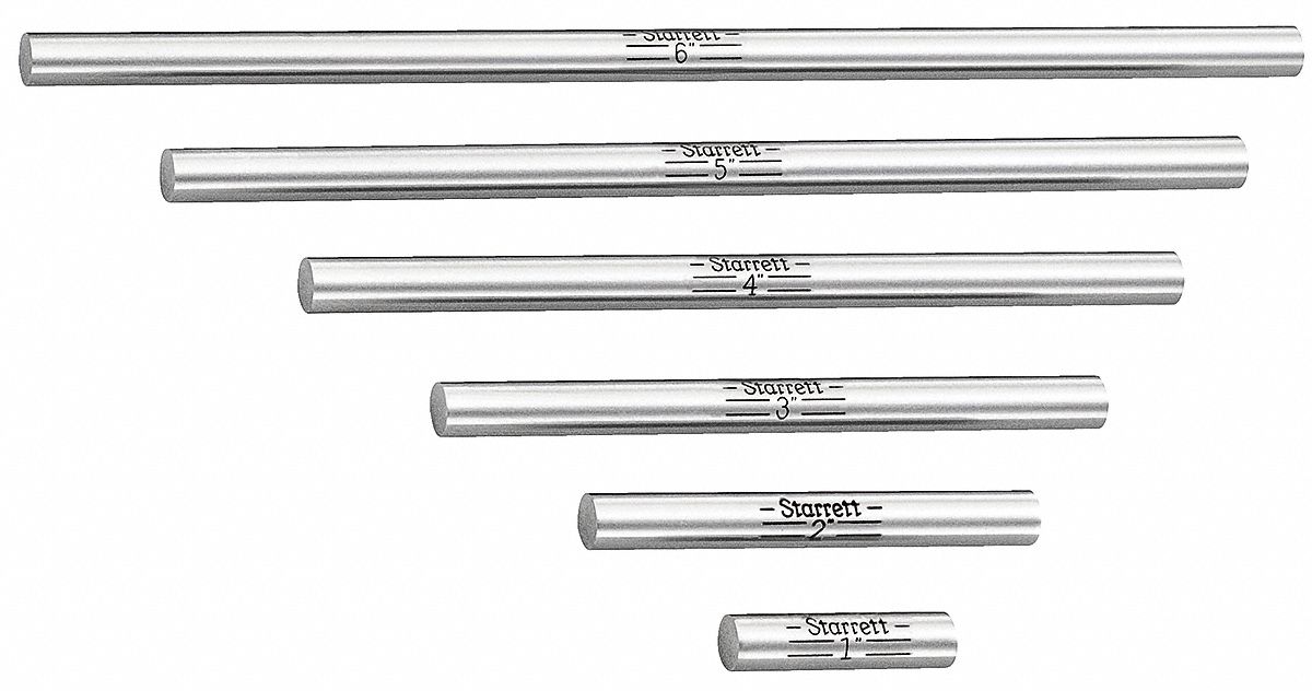 STARRETT End Measuring Rod Set, 1/4" Dia. - 6NCA3|S234F - Grainger