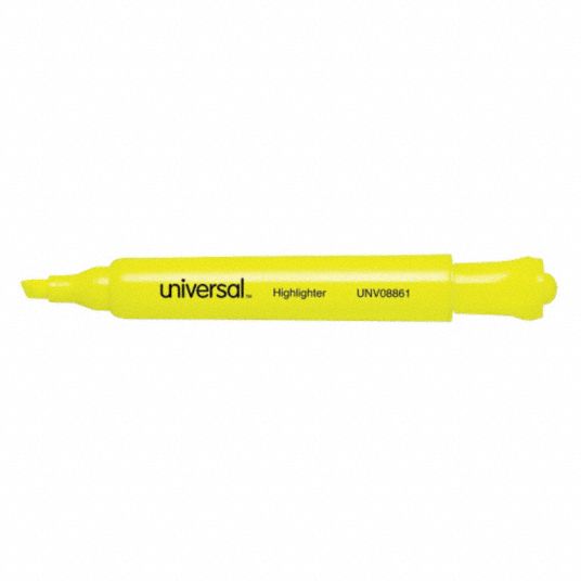 UNIVERSAL Highlighter, Barrel Type Wide, PK 12 - 6NEA5|UNV08861 - Grainger