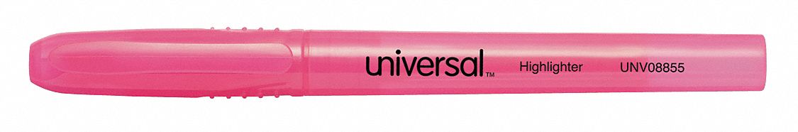 UNIVERSAL, Pink, Chisel, Highlighter - 6NEC1|UNV08855 - Grainger