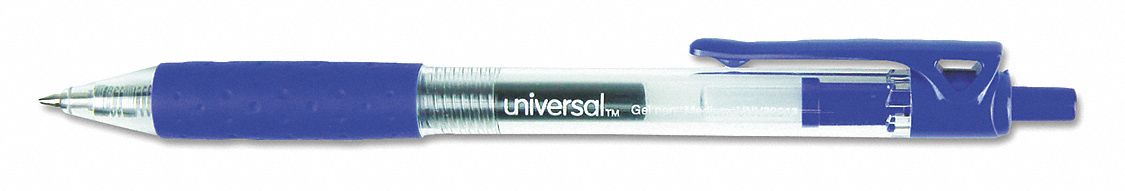 UNIVERSAL ONE, Comfort Grip®, Blue, Gel Pen - 6NEE8|UNV39913 - Grainger