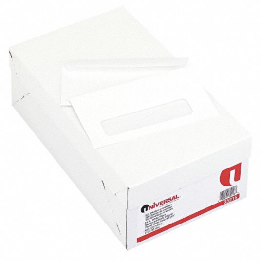 UNIVERSAL, 1 Windows, Bottom Left, Window Envelopes - 6NEP7|UNV35216 ...