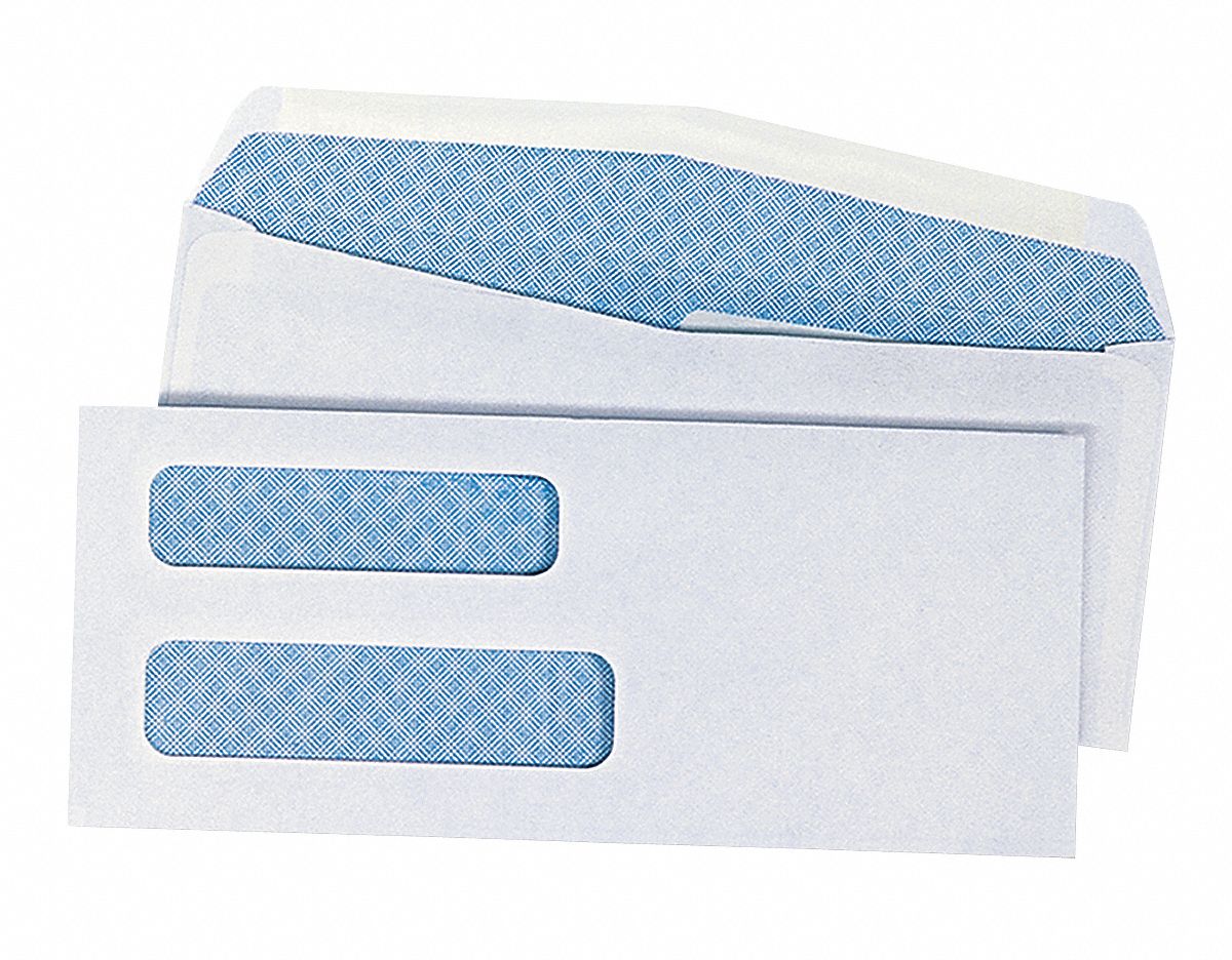 UNIVERSAL, 2 Windows, Bottom Left/Top Left, Window Envelopes - 6NER1 ...