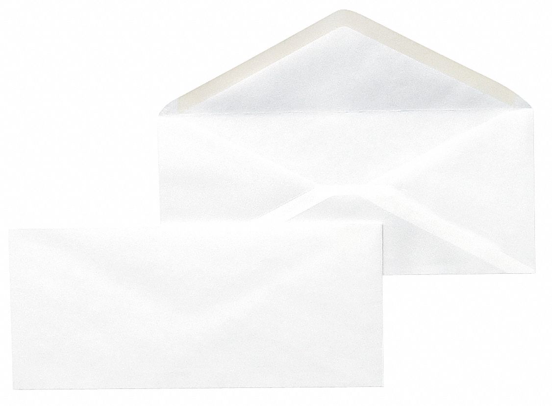 UNIVERSAL, #10 Envelope Size, Gummed Flap, Business Envelopes - 6NER4 ...