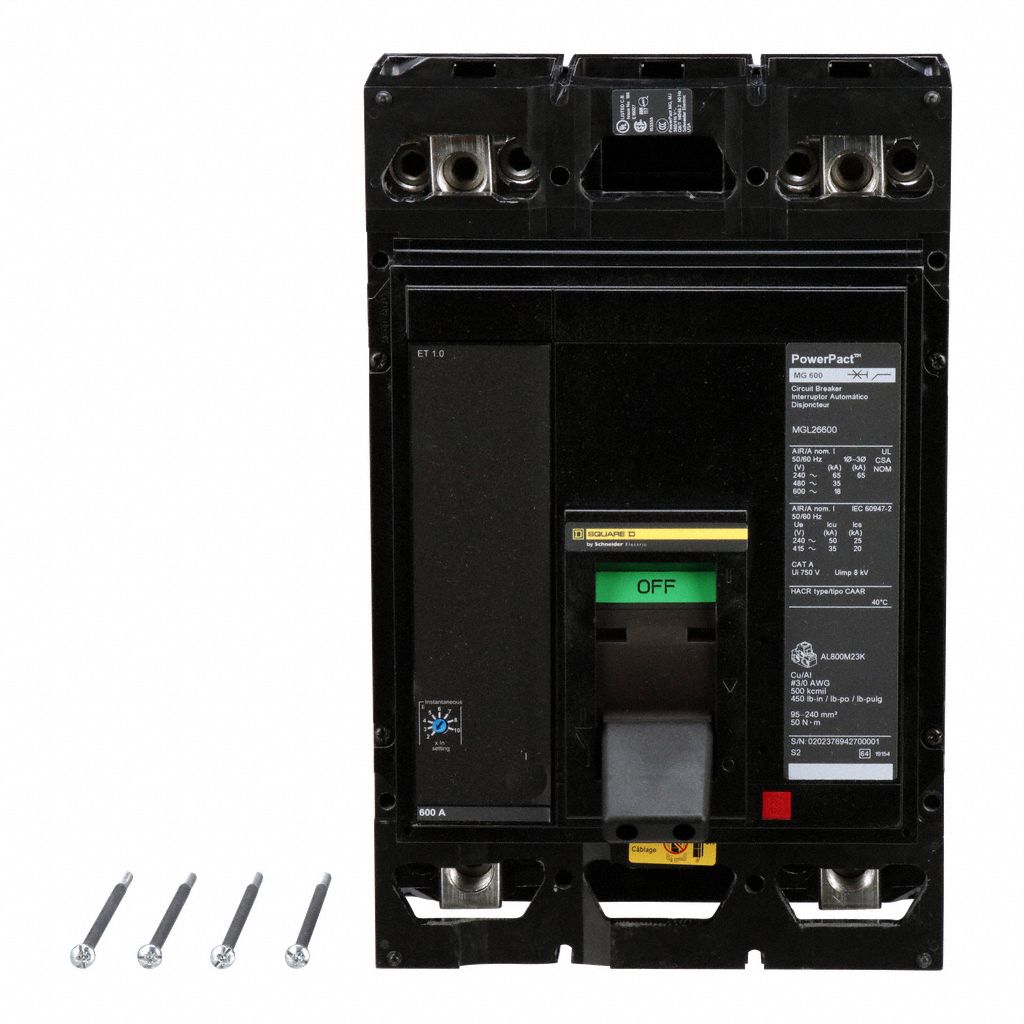 600 A Amps, 18kA at 600V AC, Molded Case Circuit Breaker - 6NGY2 ...