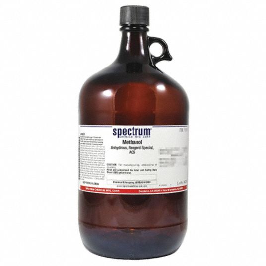 ACS, 4 L, Methanol - Anhydrous - 6NMY4|M1235-4LTGL - Grainger
