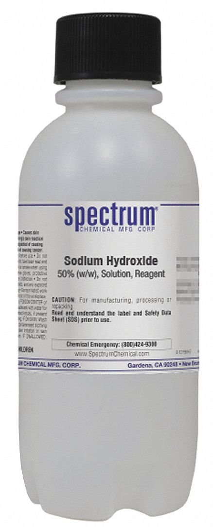 Lab, 500 mL, Sodium Hydroxide - 6NNU1|S1310-500MLPL - Grainger