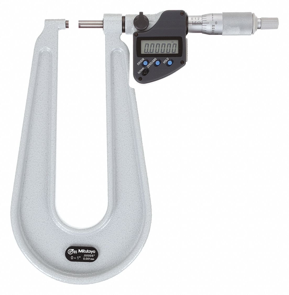 MITUTOYO, Digital Sheet Metal Micrometer - 6NPZ1|389-351-32 - Grainger