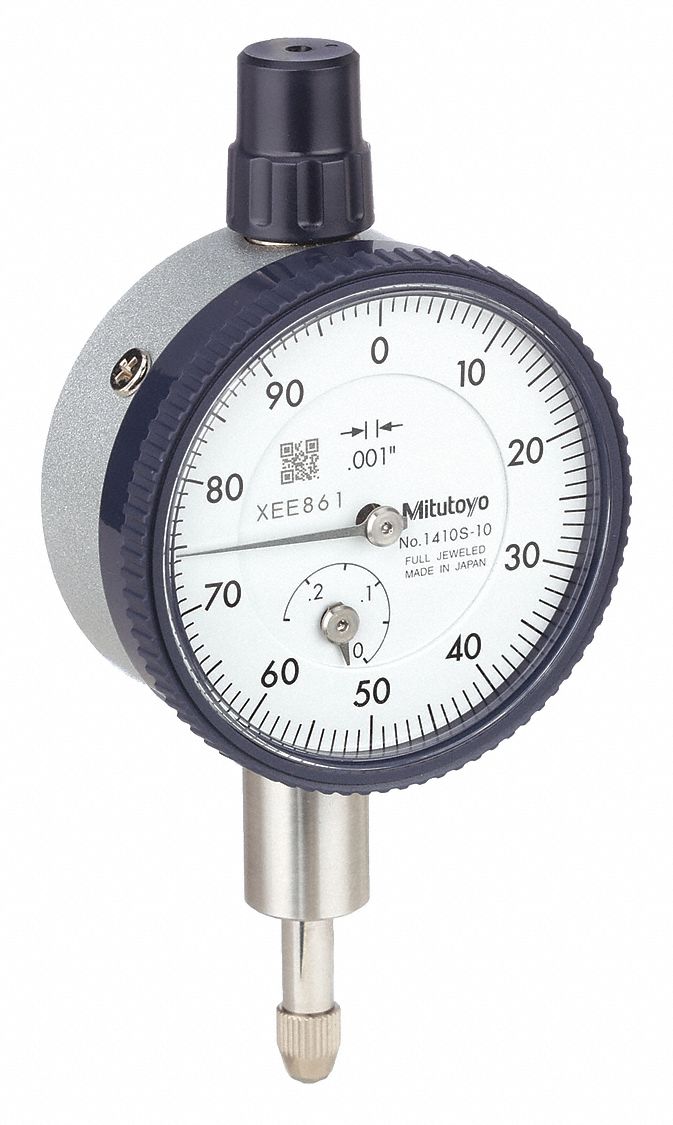 MITUTOYO, 0 in to 0.25 in, Inch, Dial Indicator - Lug Back - 6NRA4|1410A-10 - Grainger