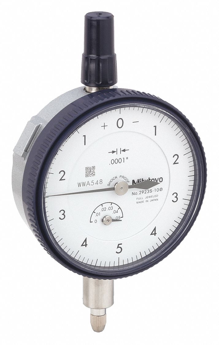MITUTOYO, 0 in to 0.05 in, Inch, Dial Indicator - Flat Back - 6NRA9|2923AB-10 - Grainger