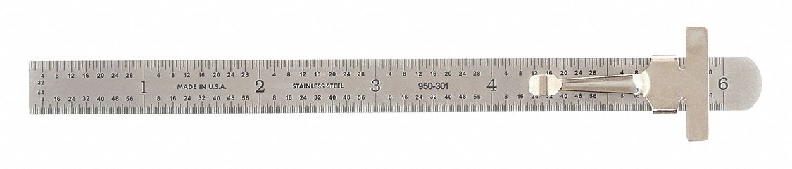 MITUTOYO, 950-301, 6 in, Pocket Rule - 6NRC9|950-301 - Grainger