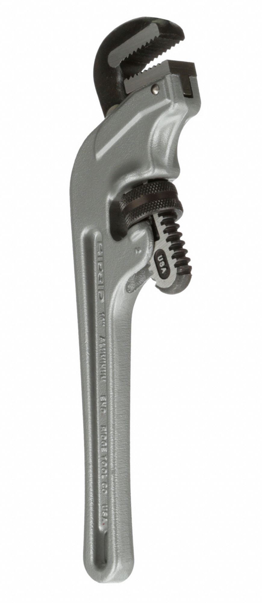 RIDGID End Pipe Wrench: 1 1/2 in Jaw Capacity, Serrated, 10 in Overall ...