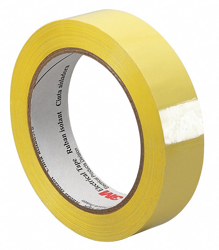 Electrical Tape, Polyester, Yellow - Grainger