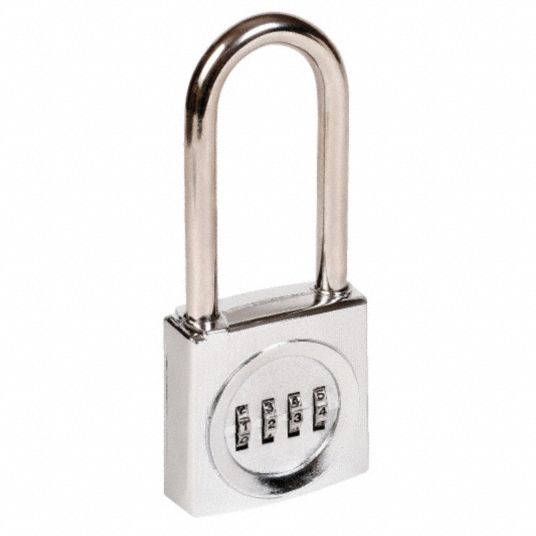 Silver, SESAMEE, Combination Padlock - 6NVL7|K2621 - Grainger