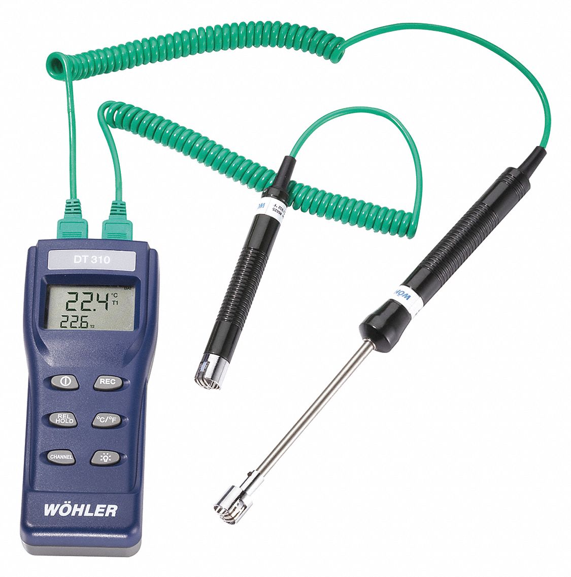 WOHLER Thermocouple Thermometer, Thermocouple, Number of Channels 1 ...