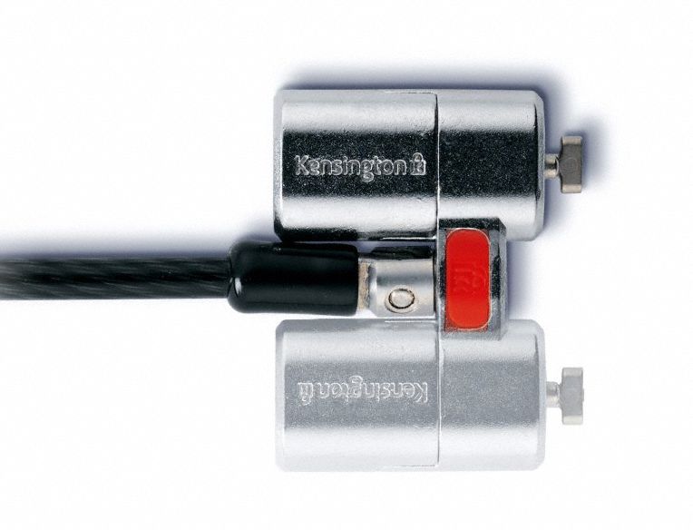 KENSINGTON Cable Lock: Keyed Different, 5 ft Cable Lg, 1/5 in Cable Dia ...