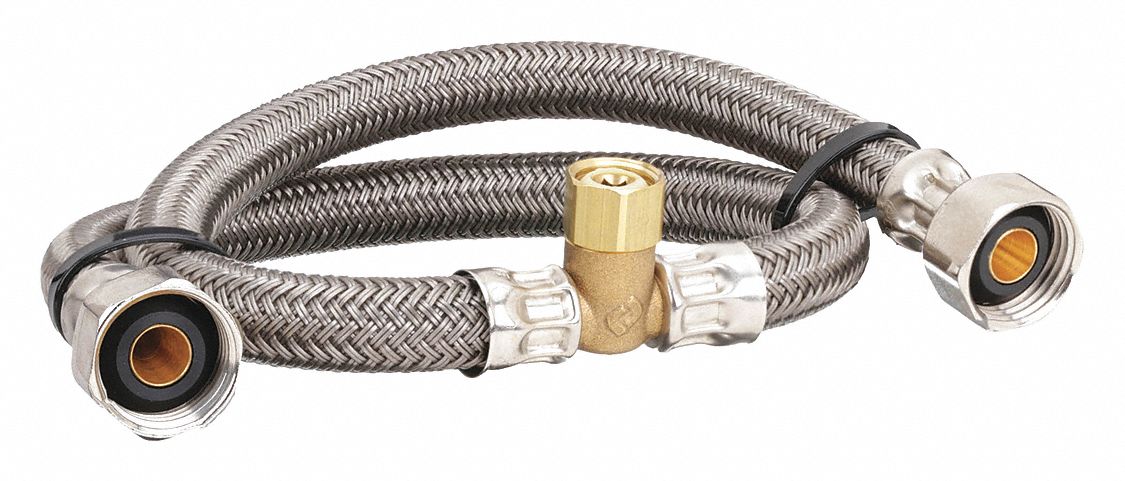 AMERICAN STANDARD, Steel, 24 in Overall Lg, Tee and Hose Kit - 6NWH5 ...