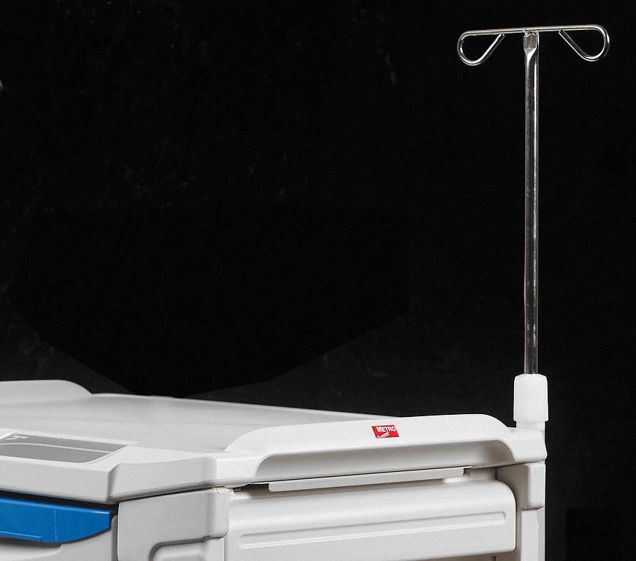 METRO, IV Pole, Cart Mounted, IV Pole - 6NXK1|FL315 - Grainger