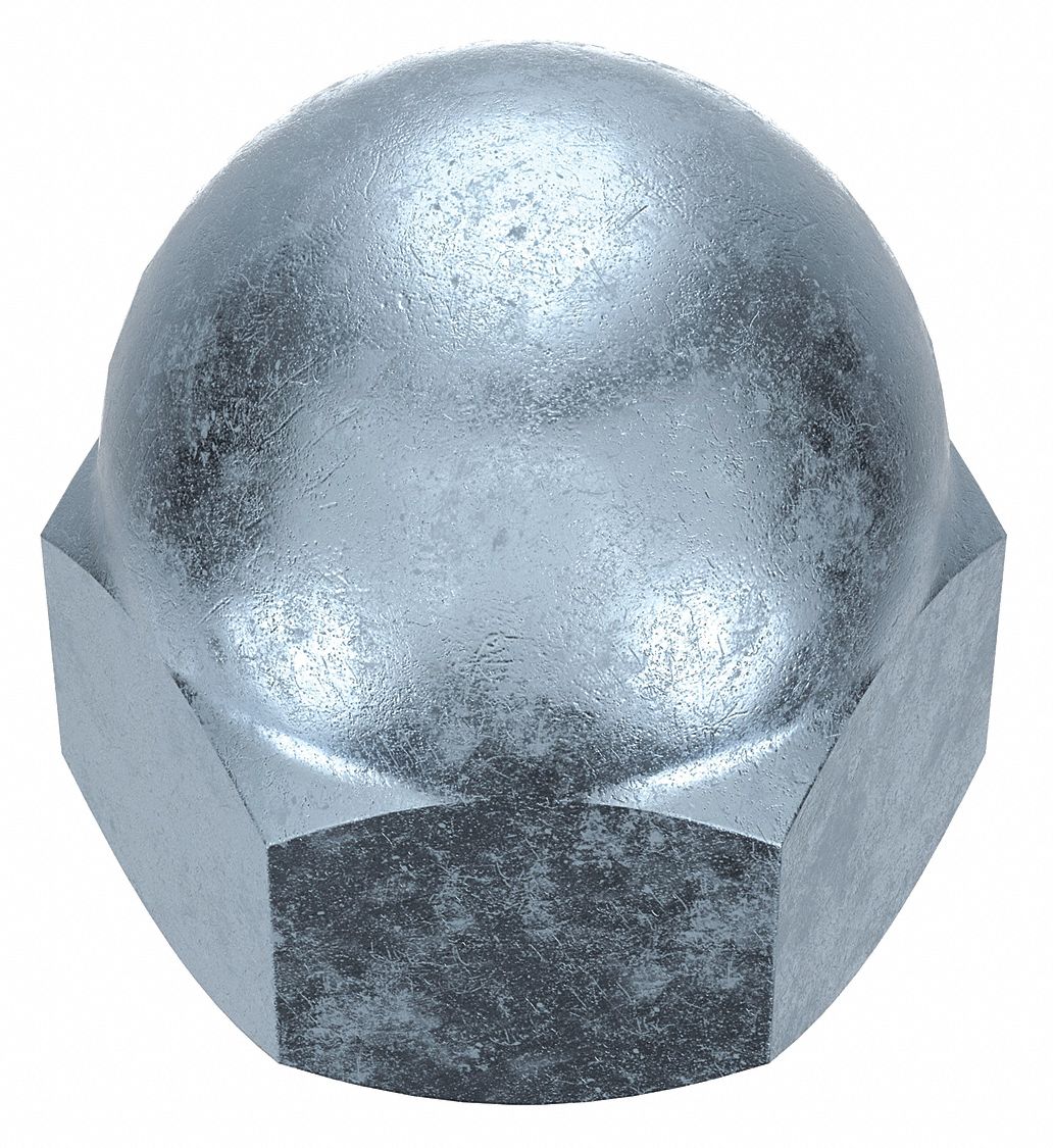 1/4"-28 Thread, Zinc-Plated, Cap Nut - 6NY13|CPB087 - Grainger