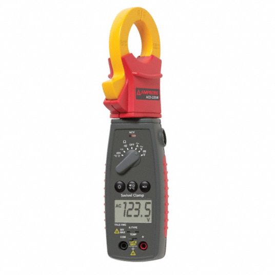 AMPROBE, Clamp-Jaw Jaw, CAT III 600V, Digital Clamp Meter - 6NZF3|ACD ...