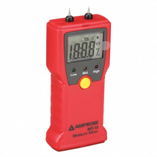 AMPROBE, Digital, LCD with Backlight, Moisture Meter - 6NZH4|MT-10 ...