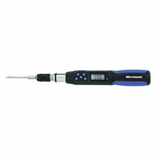WESTWARD Torque Screwdriver: 1/4 in Tip Size, 0.01 in-lb Primary Scale ...