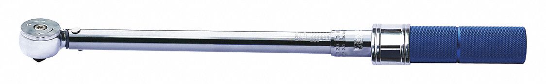 WESTWARD, Foot-Pound/Newton-Meter, 1/2 in Drive Size, Micrometer Torque ...