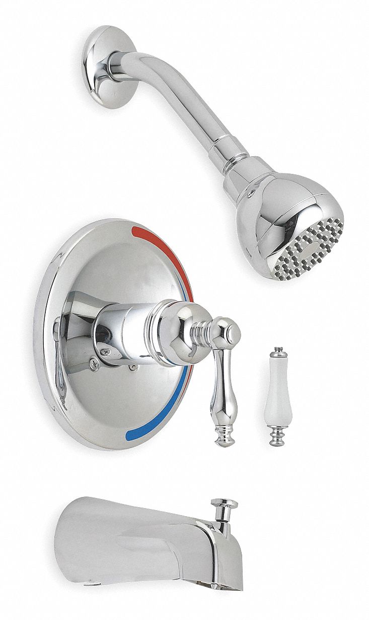 TRIDENT Tub And Shower Faucet - 6PB44|6PB44 - Grainger