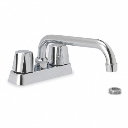 TRIDENT, Deck, Centerset, Straight Service Sink Faucet - 6PB61|6PB61 ...