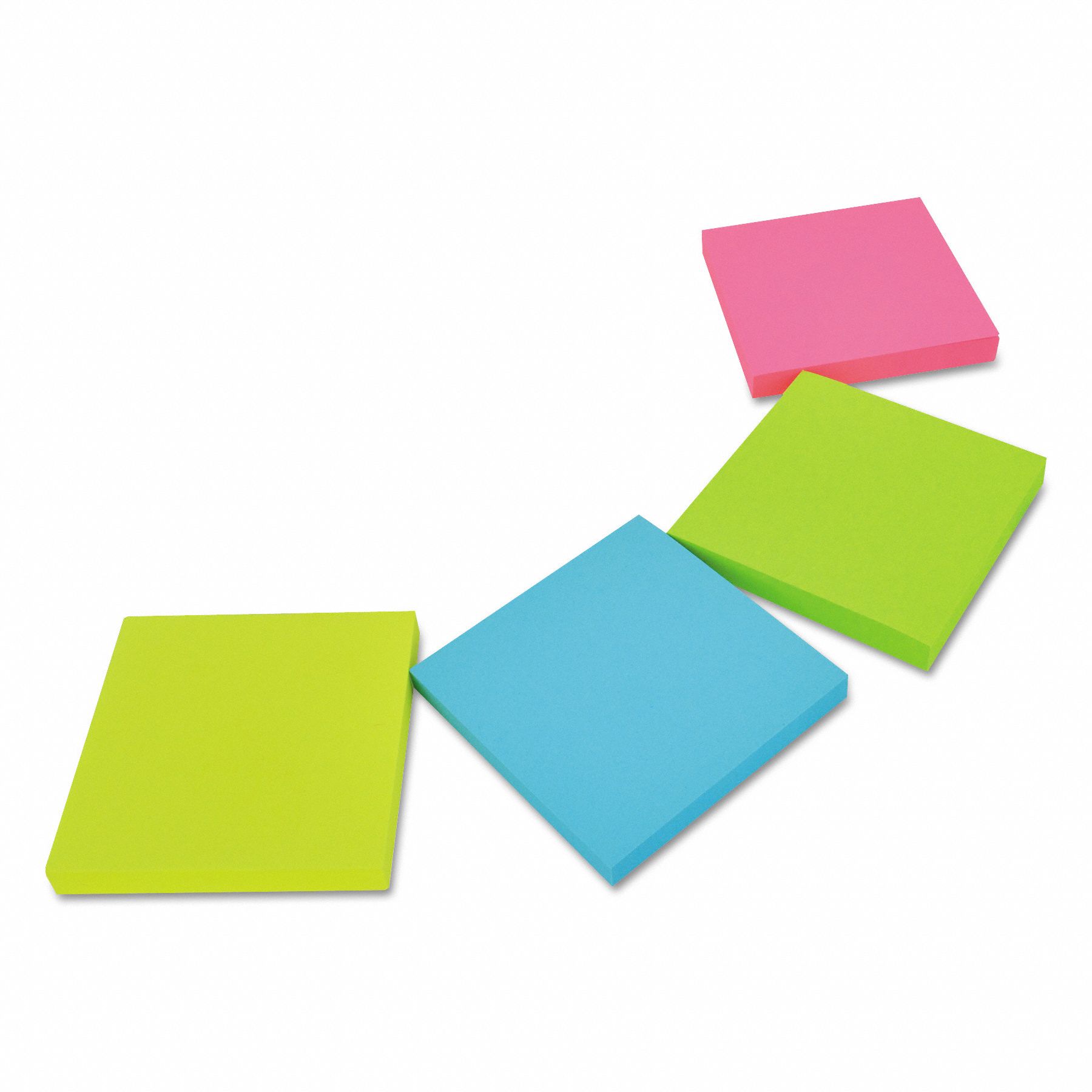 UNIVERSAL ONE Sticky Notes: Neon Green/Neon Pink/Neon Yellow/Robin Egg ...