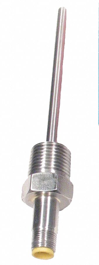 RTD, 4-Wire 100 ohm, Immersion Temperature Probe - 6PEY7|D1396-11 ...