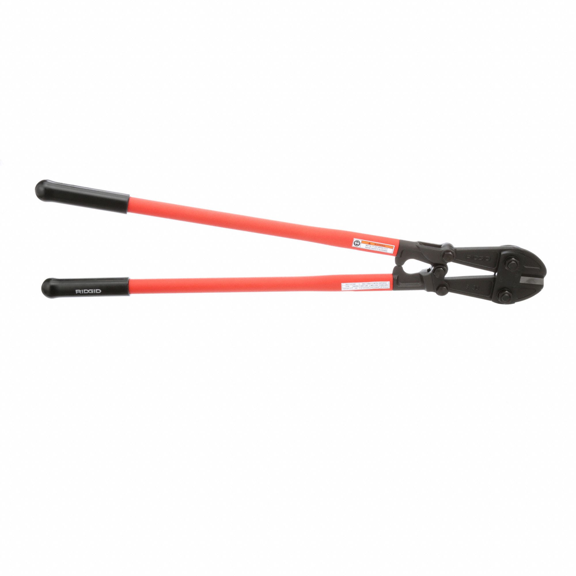 RIDGID Bolt Cutters: Steel, For 1/2 in Max Dia Soft Steel, For 7/16 in ...