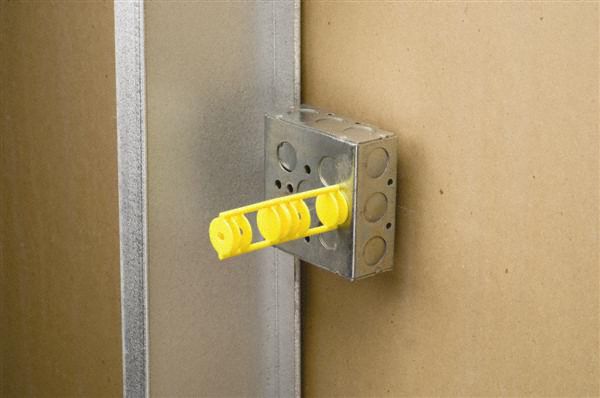 NVENT CADDY Box Support: Plastic, Blue, 2-1/8 in Deep Electrical Boxes ...